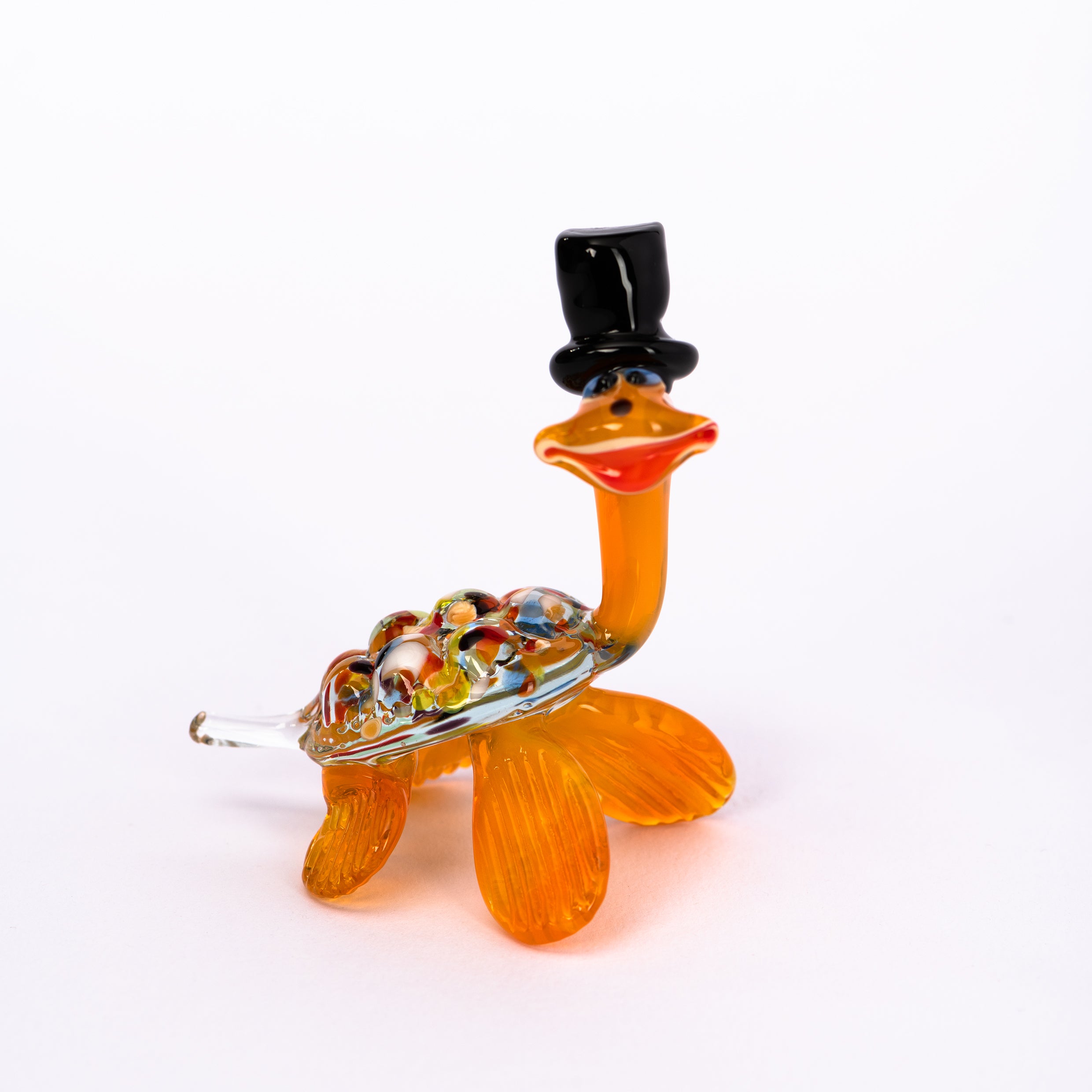 Schildkröte mit Hut Glastier